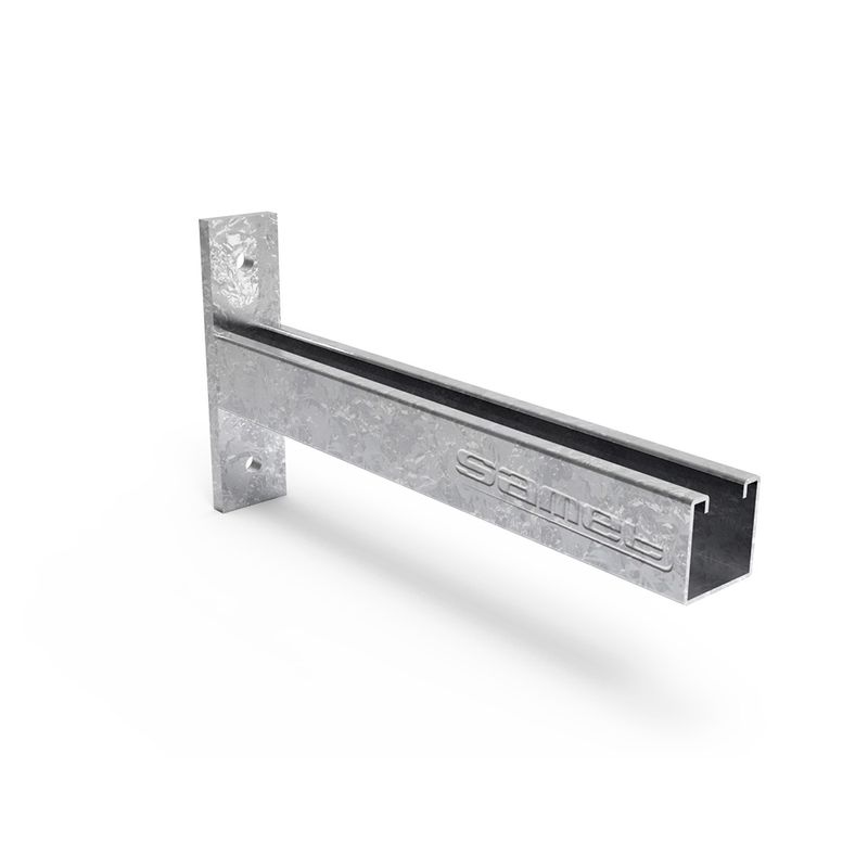 Mensula Pared Reforzada Perfil C De 480Mm Galvanizado - Pelba