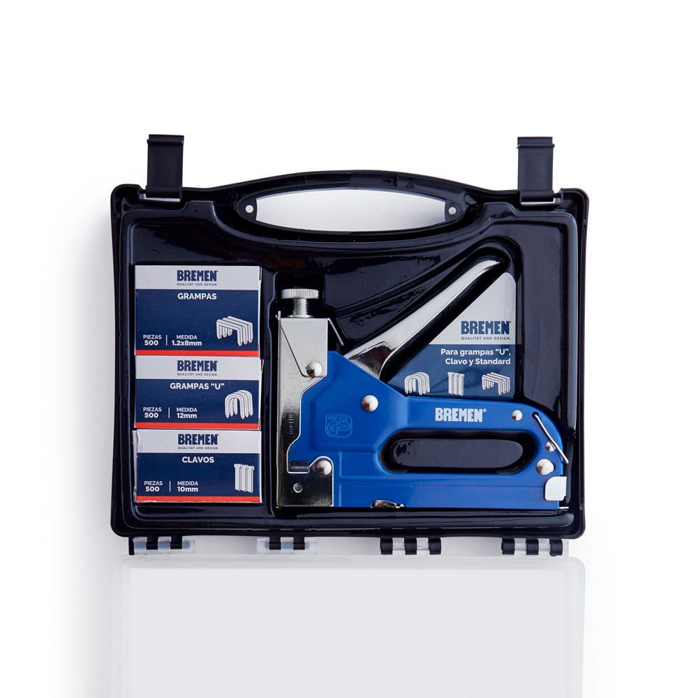 Engrampadora Triple (Maletín) Bremen® (4-14Mm) - Pelba