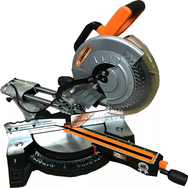 Sierra Ingletadora Telescopica Circular Lusqtoff 255mm 1800w - Pelba