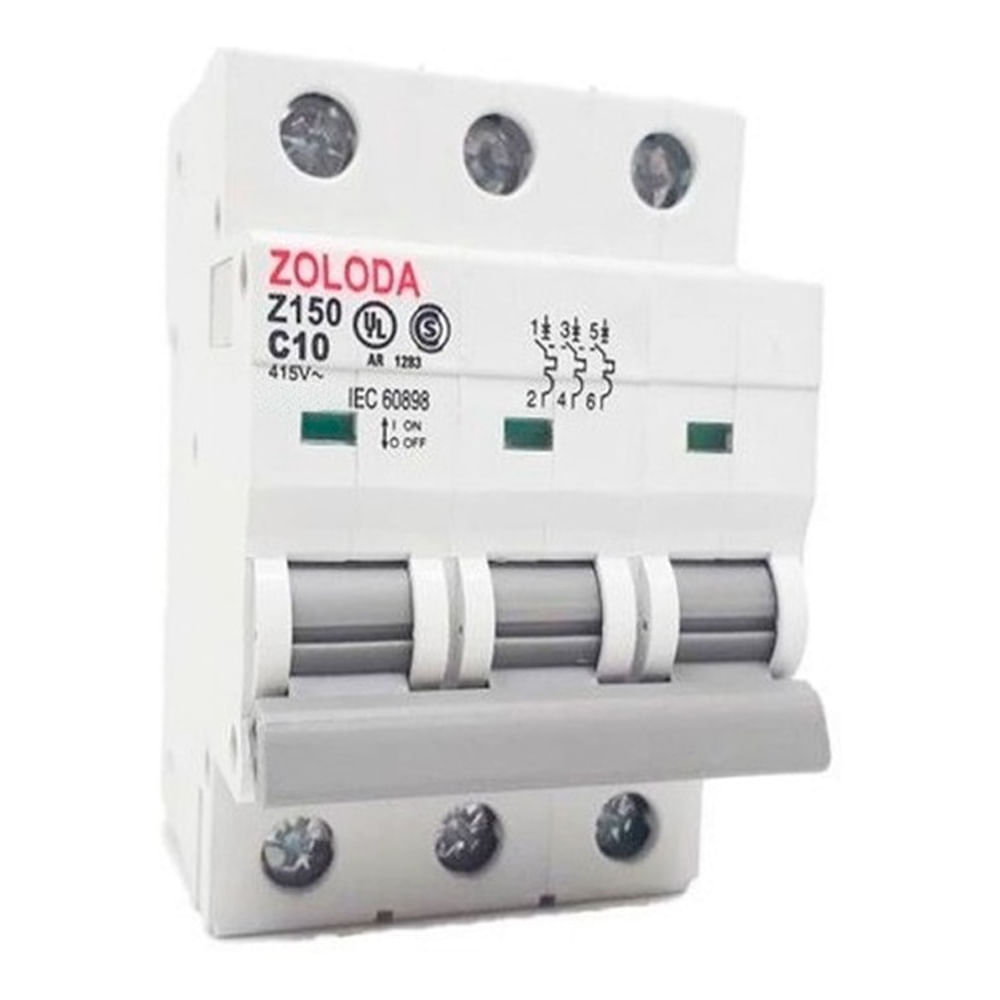 Termomagnetica Tripolar 25A Llave Termica 3X25 3Ka Zoloda - Pelba