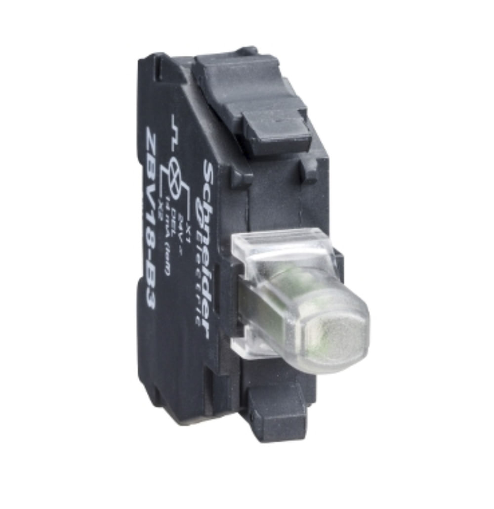 Bloque Luminoso Led 24-120 Vca/Cc Verde - Pelba