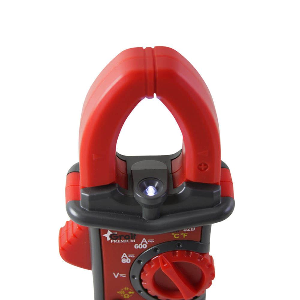 Pinza Amperimétrica Digital Gralf Gaf-82D 600A - Pelba