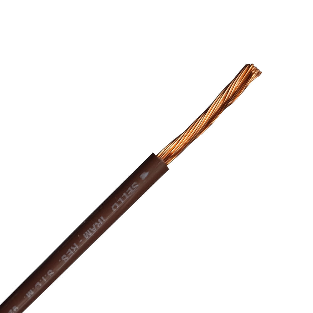 Rollo de Cable Unipolar 1x2.50mm² MARRON x 100 mts - Pelba