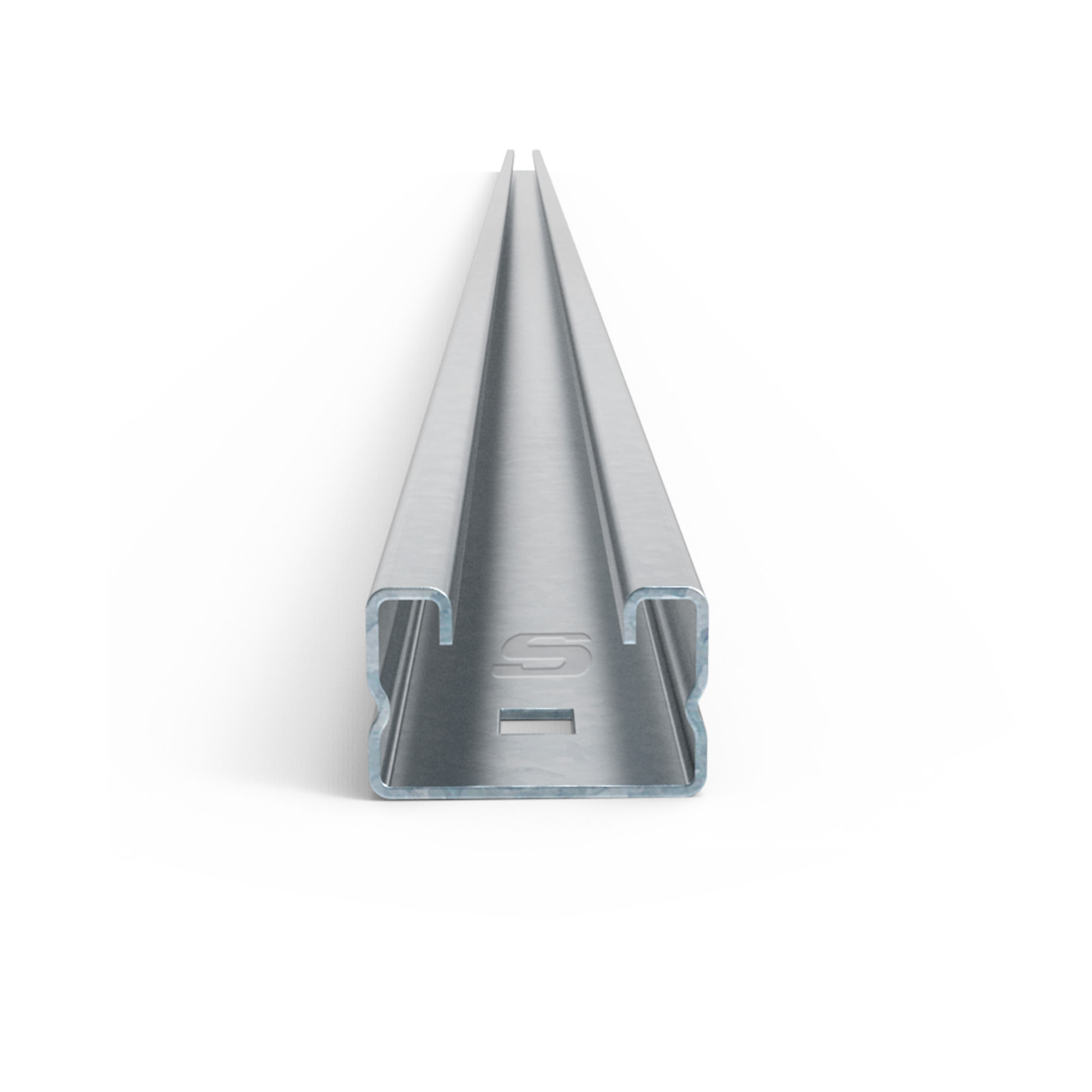 Perfil C Nuevo 28X44X3000Mm Ch16 Galvanizada Perforada Ovalada - Pelba